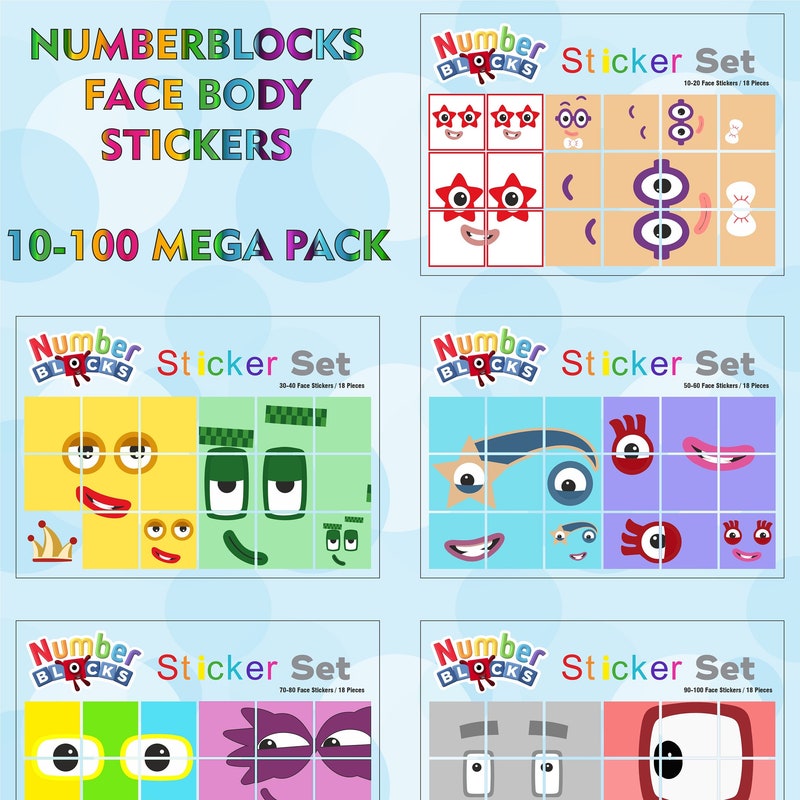 Numberblocks Mathlink Cubes 31 40 - Etsy