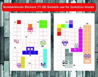 Numberblocks Jpeg - Etsy