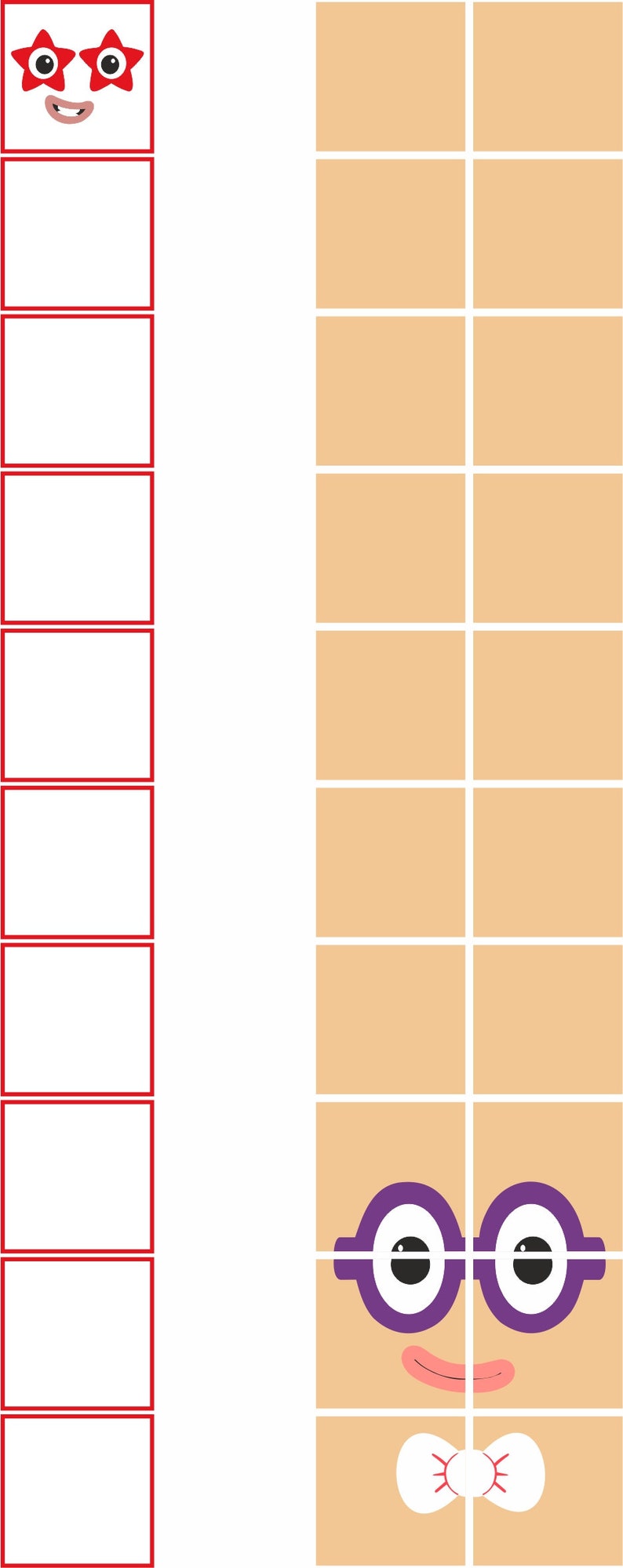 Numberblocks 10-100 Body Stickers, Waterproof, Scratch and UV Resistant ...