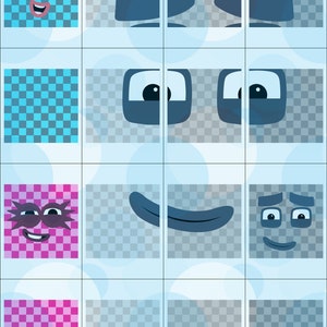 Number Blocks 100-1000 Faces / for 2cm Cubes / A4 Sticker Printing ...
