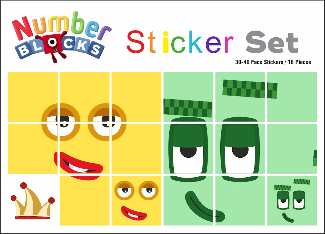 From 10 to 100 Numberblocks Stickers for Every Young Mathematician - Etsy