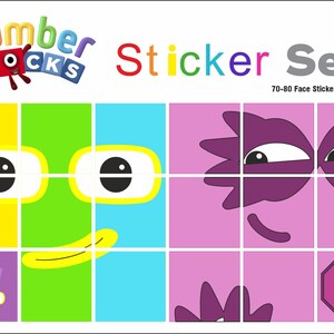 From 10 to 100 Numberblocks Stickers for Every Young Mathematician - Etsy