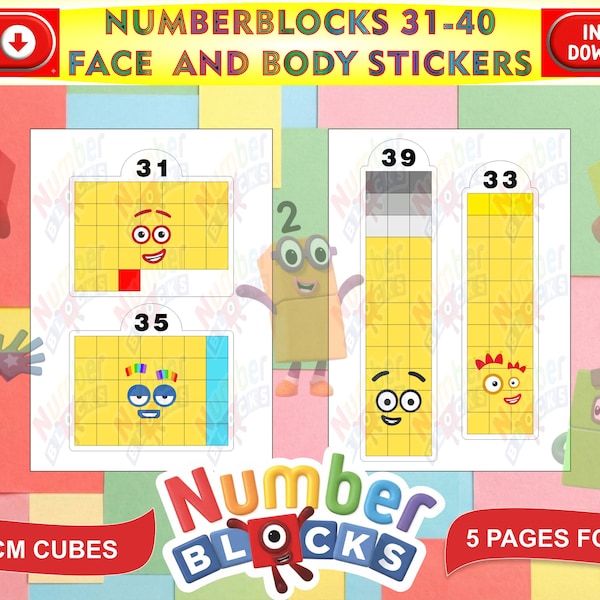 Number Blocks 31 to 40 - Etsy