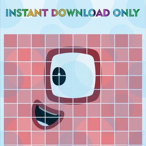 Number Blocks 10-100 Faces / for 2cm Cubes / A4 Sticker Printing ...