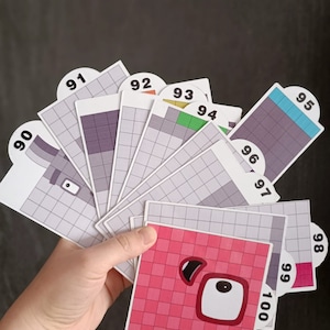 Numberblocks 21-30 Body Stickers / A4 Sticker Printing / Instant ...