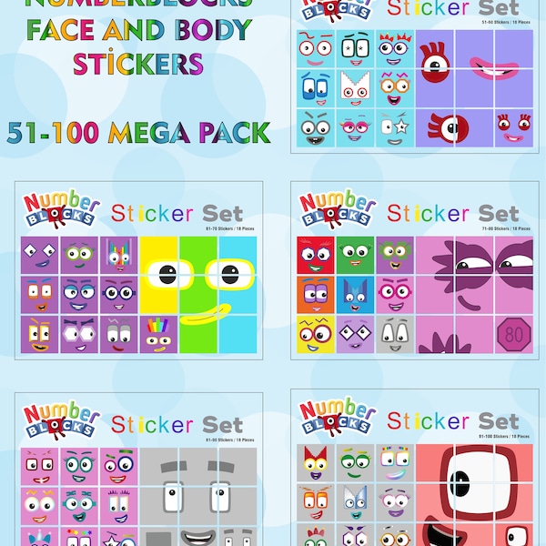 Numberblocks 51 to 60 - Etsy Singapore