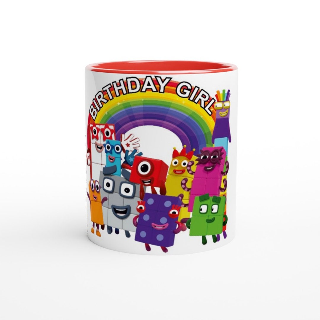 Numberblocks Birthday Girl White 11oz Ceramic Mug - Etsy