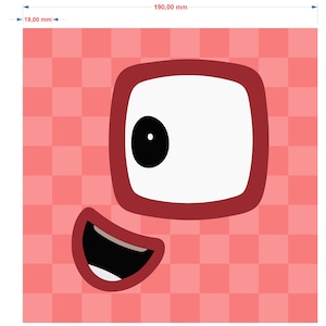 Numberblocks 100-1000 Faces / for 2cm Cubes / A4 Sticker Printing ...