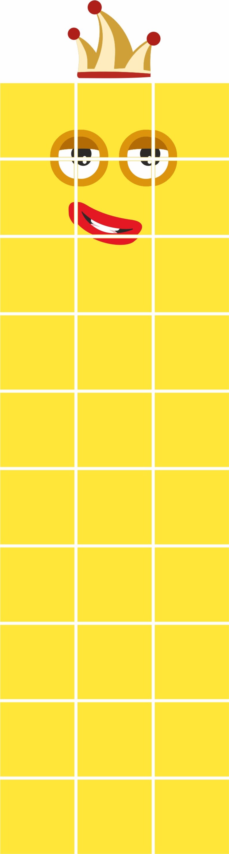 Numberblocks 10-100 Body Stickers, Waterproof, Scratch and UV Resistant ...