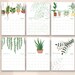 2024 Monthly Calendar Printable Watercolour Plant PDF, A4, Elegant ...