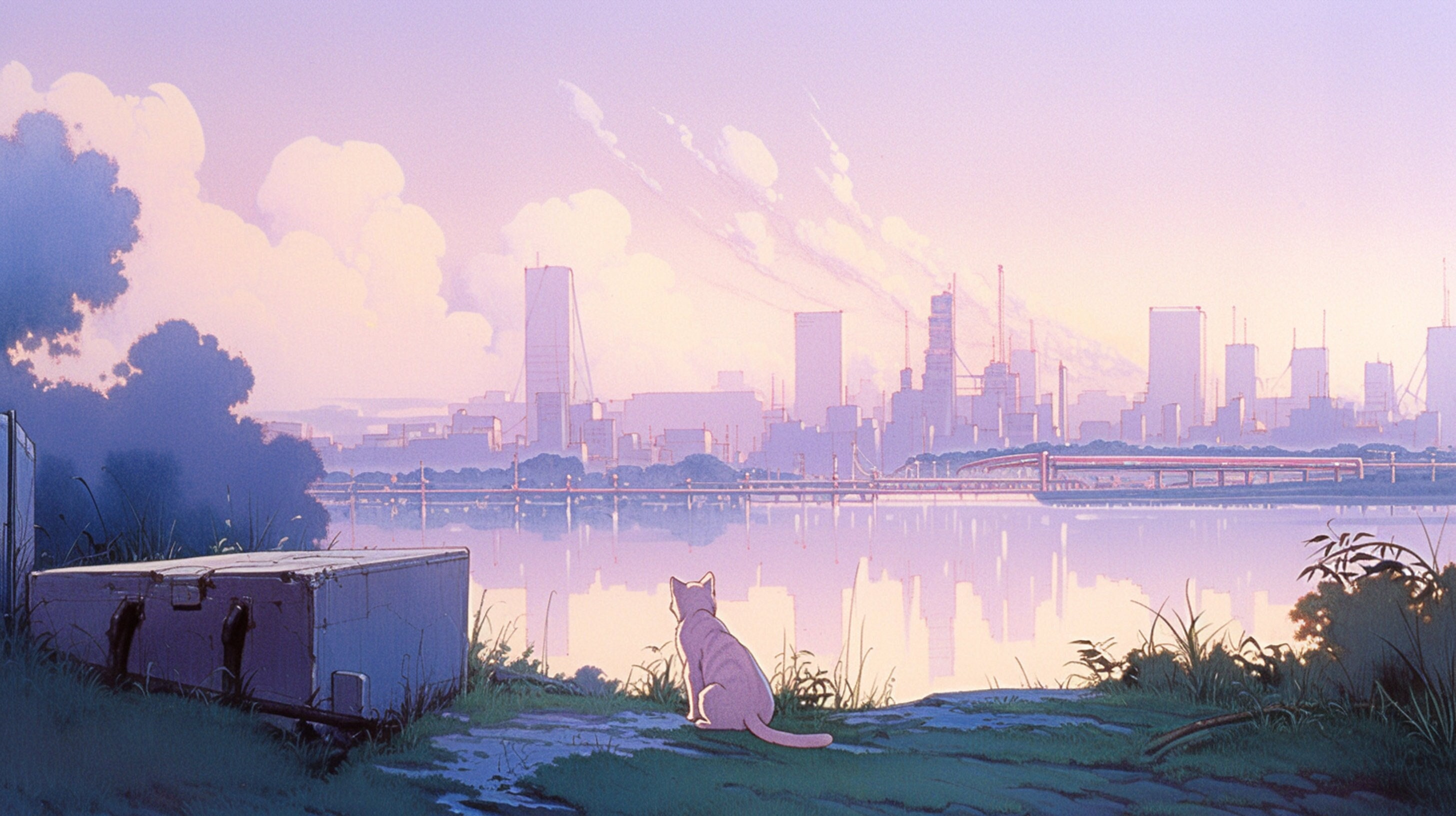 Calm Afternoon Lofi Art, Printable Wall Art, Instant Download Art ...