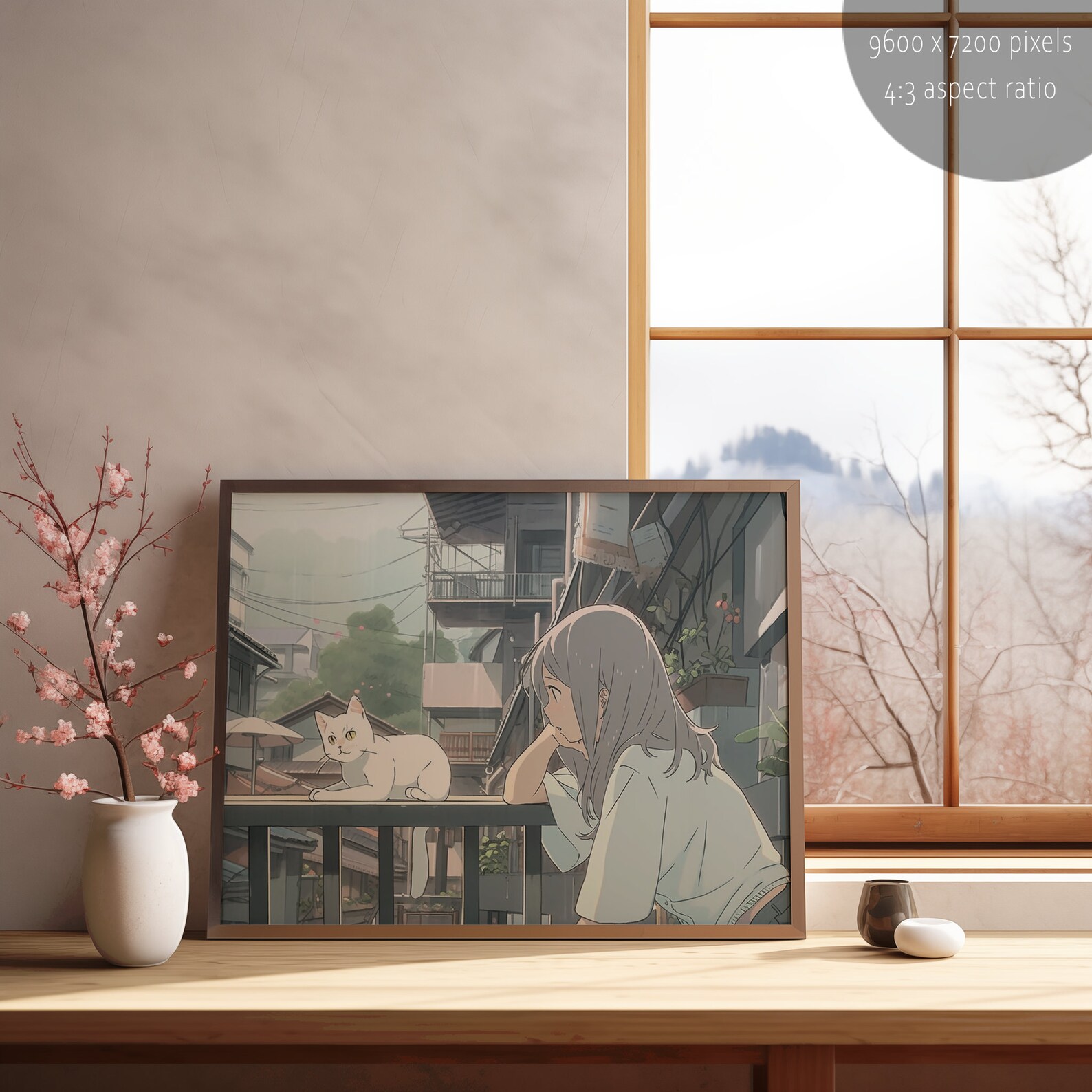 Rooftop Rain | Lofi Art, Printable Wall Art, Instant Download Art ...