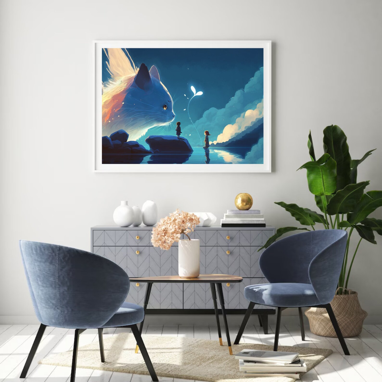 Ethereal Lofi Art, Printable Wall Art, Instant Download Art, Printable ...