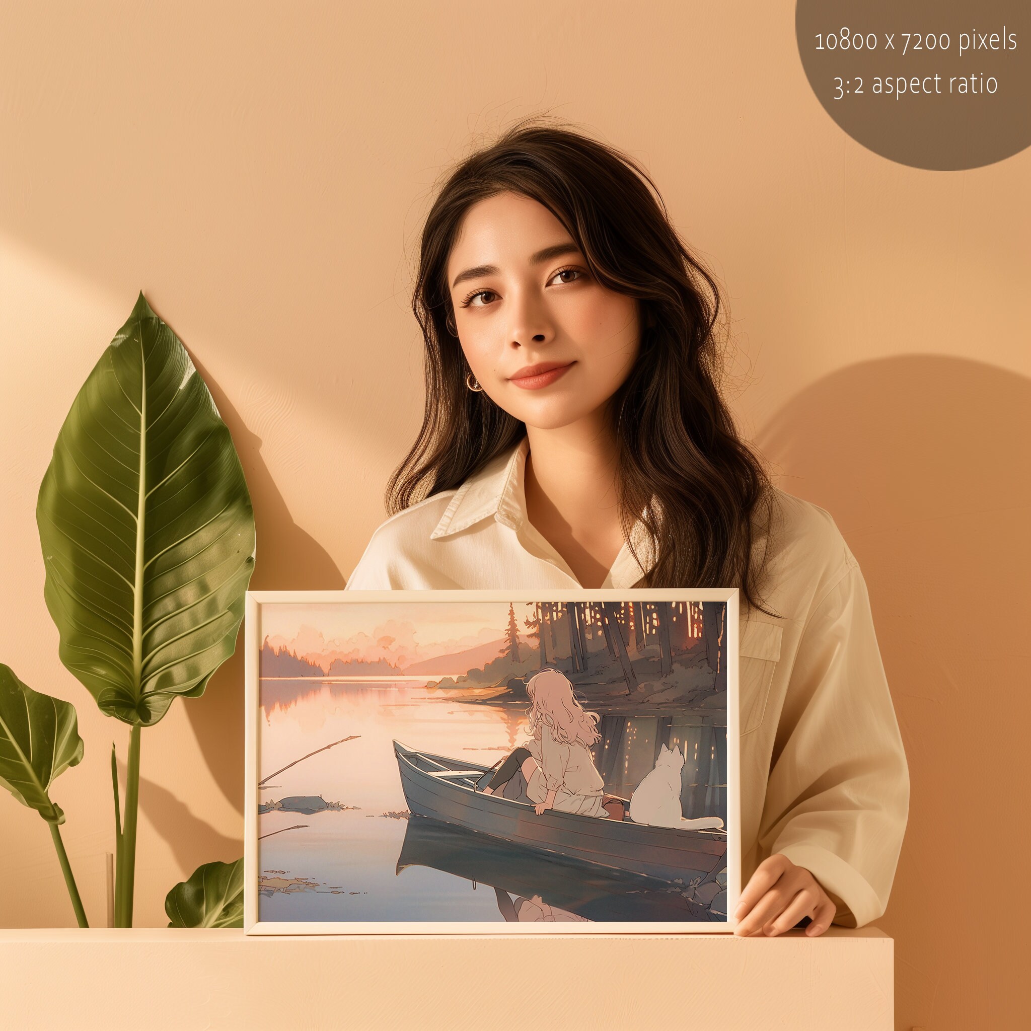Lake Serenity | Lofi Art, Printable Wall Art, Instant Download Art ...