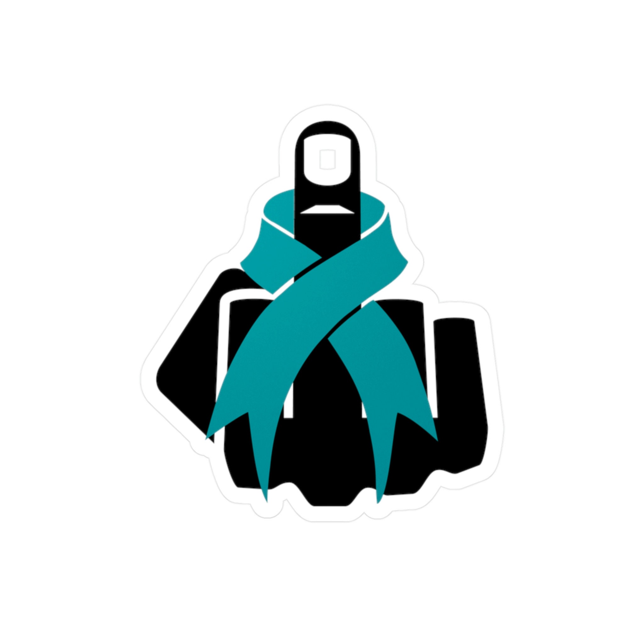 Ovarian Cancer Middle Finger Kiss-cut Vinyl Decal - Etsy