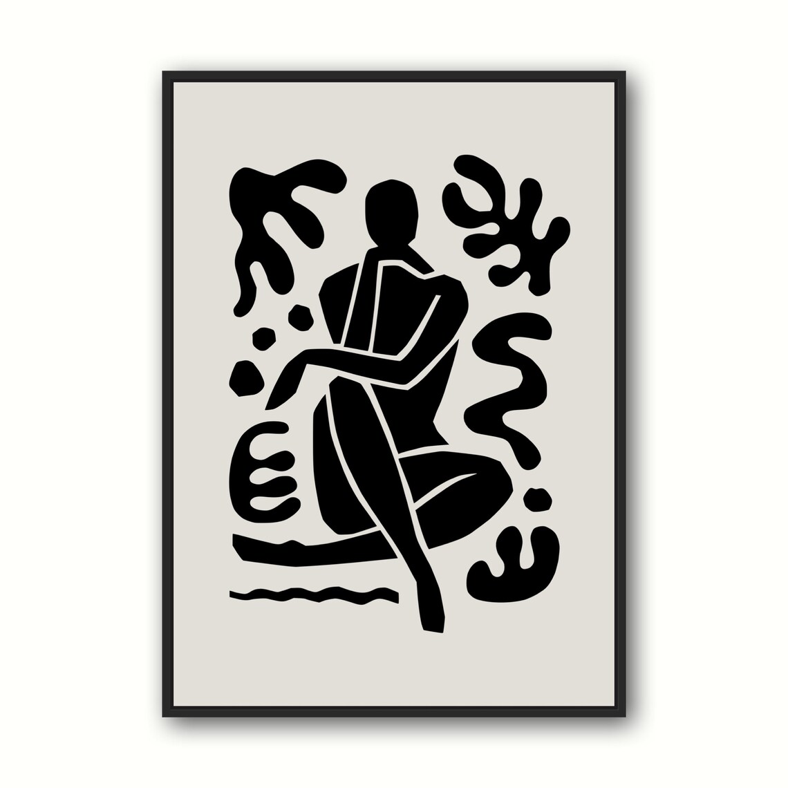 DIGITAL Art | Monochrome Silhouette | Minimal Art | Home Decor ...