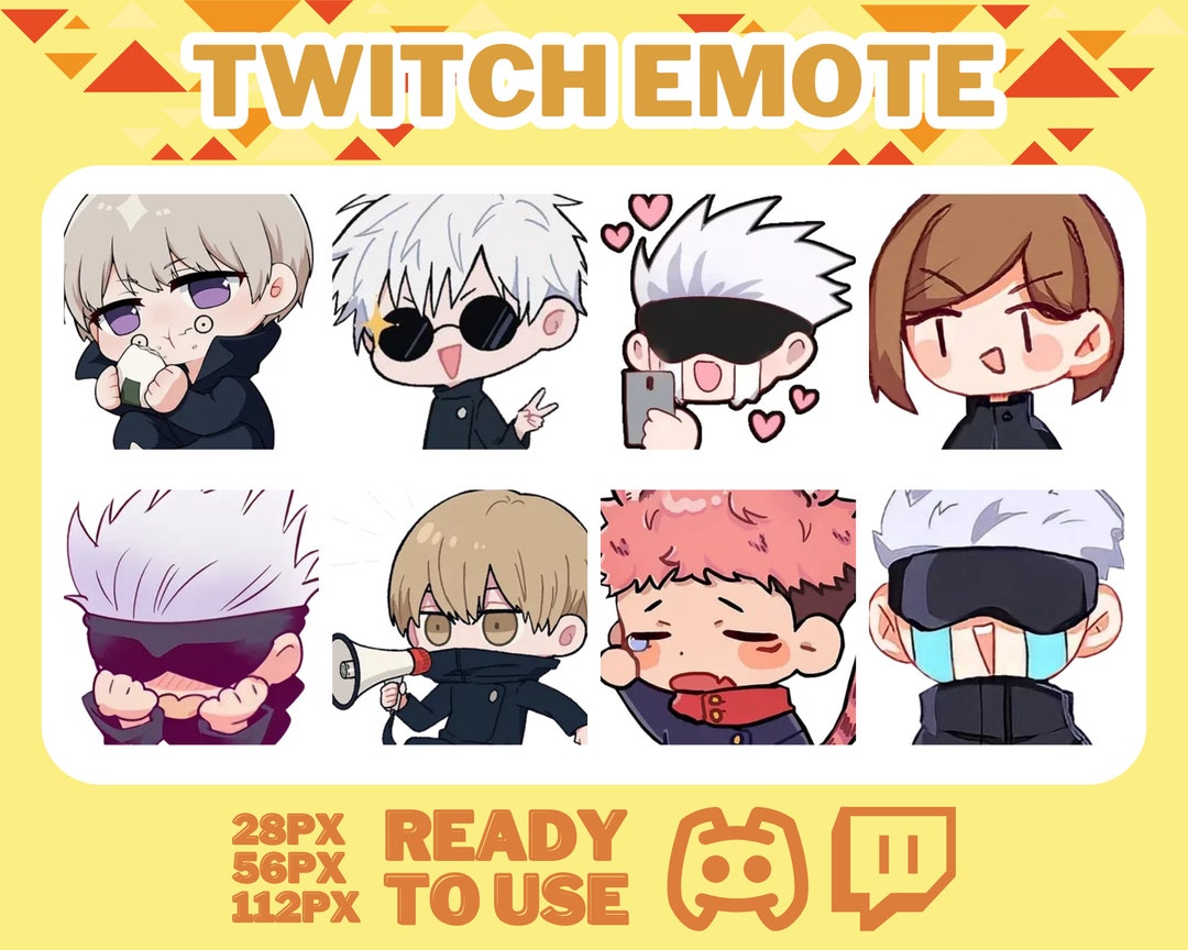 Wizard Fighter Emotes, Emote Pack, Manga Emote, JJK Emote, Anime Twitch ...