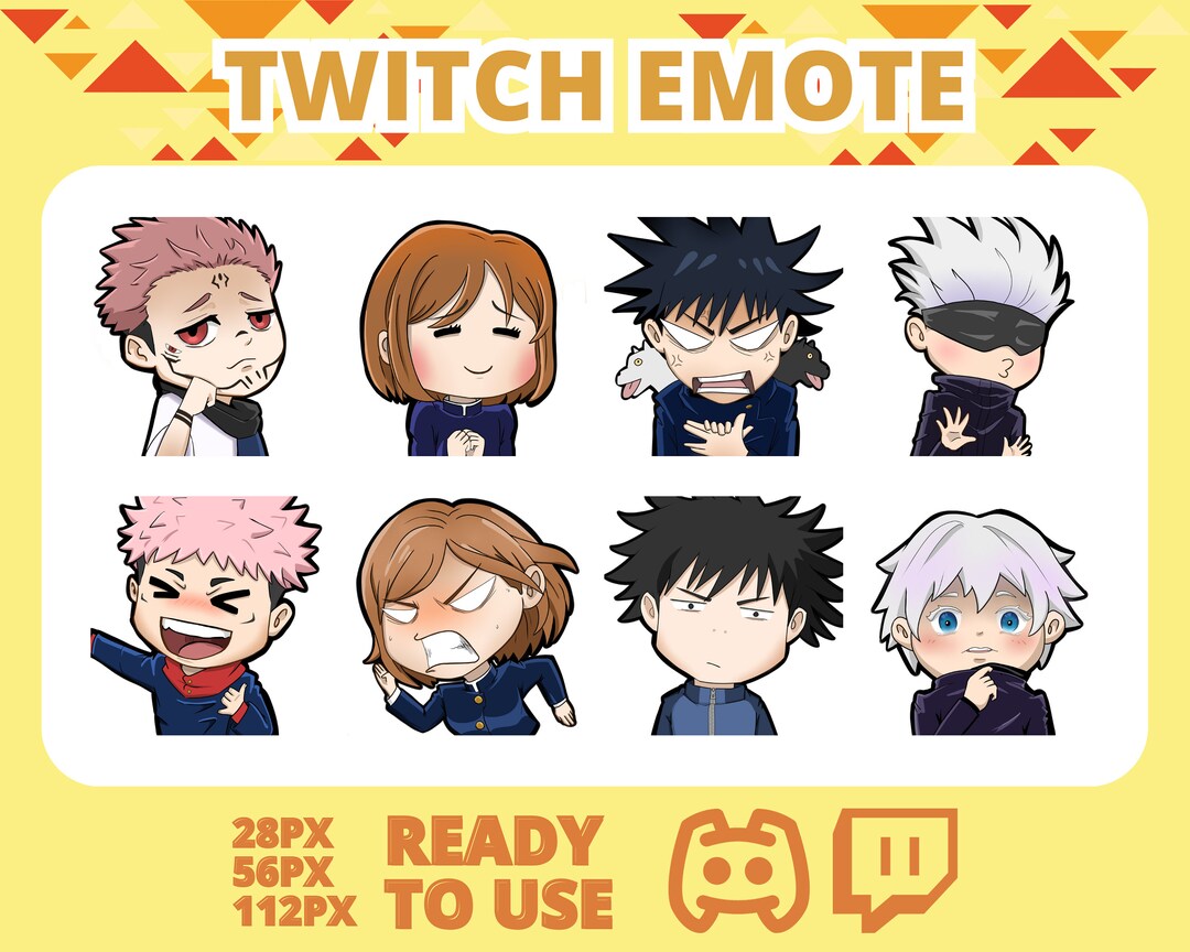 Wizard Fighter Emotes, Emote Pack, Manga Emote, JJK Emote, Anime Twitch ...