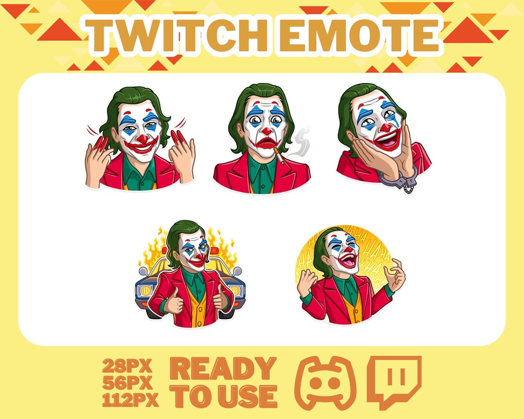Clown Emotes, Emote Pack, Manga Emote, Cartoon Emote, Anime Twitch ...