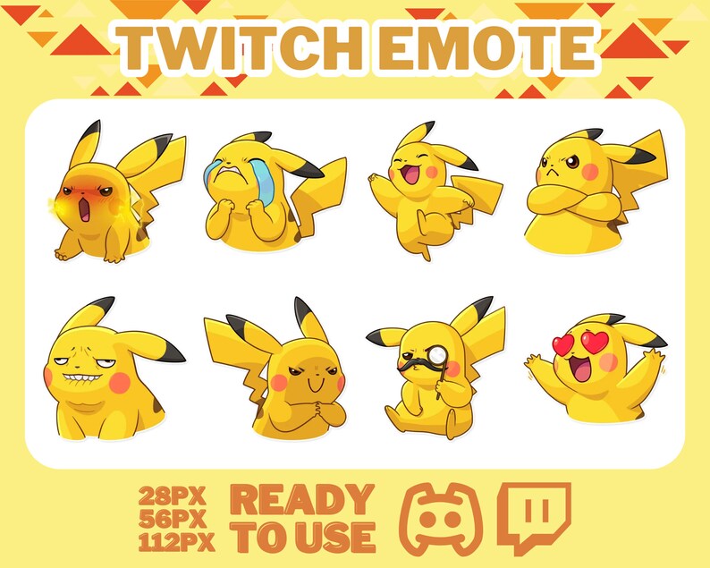 Pokemon Emotes, Emote Pack, Manga Emote, Anime Twitch Emotes, Discord ...