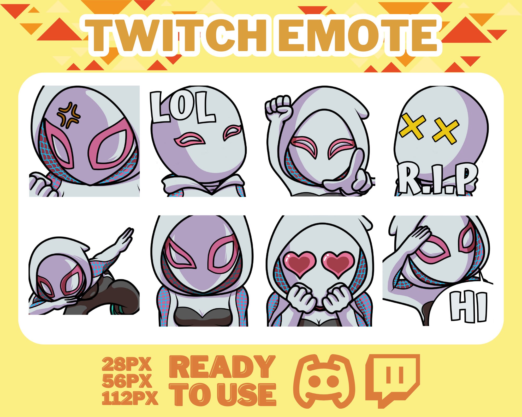 Super Hero Emote, Emote Pack, Manga Emote, Cartoon Emote, Discord ...