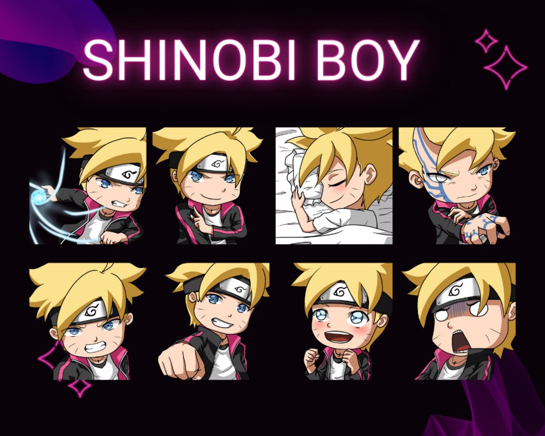 Anime Emotes Shinobi Boy Emotes Manga Cartoon Cute Emotes - Etsy