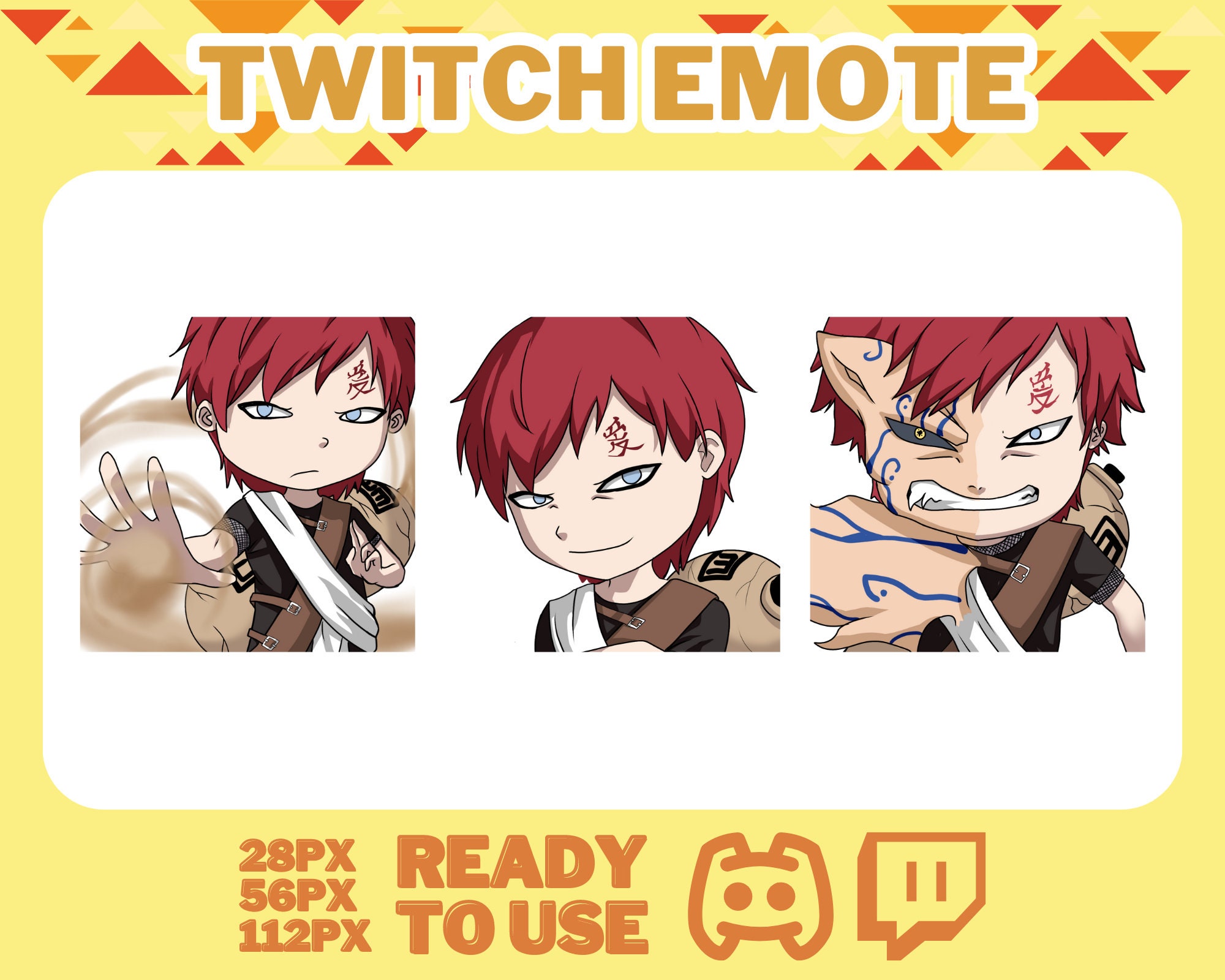 Anime Emotes, Shinobi Sand, Manga Cartoon Cute Emotes, Twitch Emotes ...