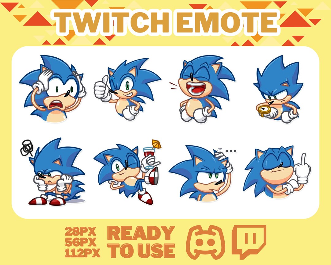 Hedgehog Emotes, Emote Pack, Manga Emote, Cartoon Emote, Anime Twitch ...