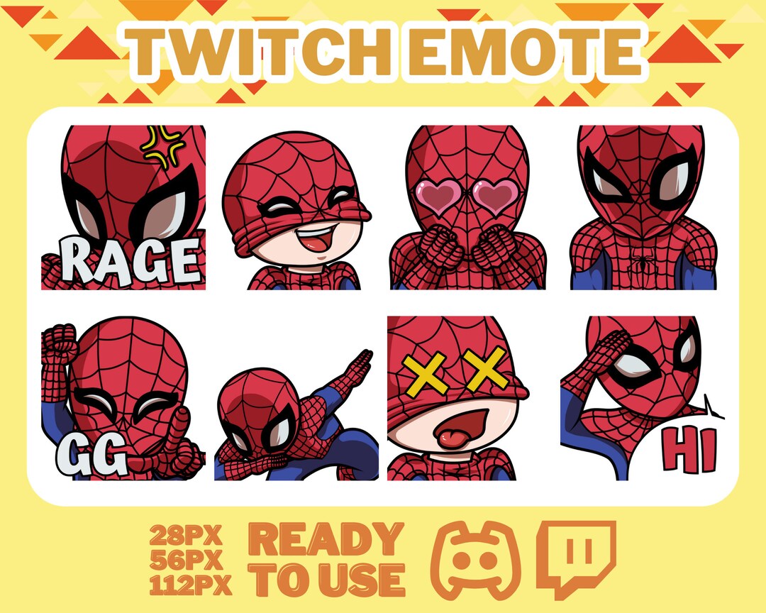 Super Hero Emote, Emote Pack, Manga Emote,cartoon Emote Anime Twitch ...