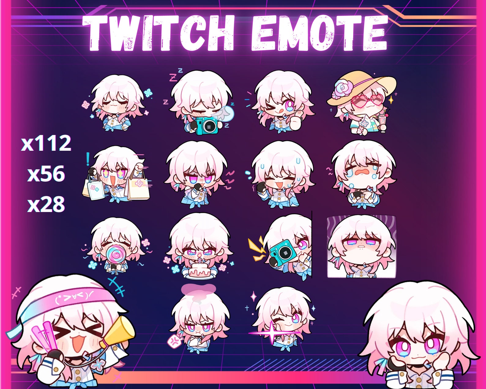 HSR Emotes, Emote Pack, Manga Emote, Star Emote, Anime Twitch Emotes ...