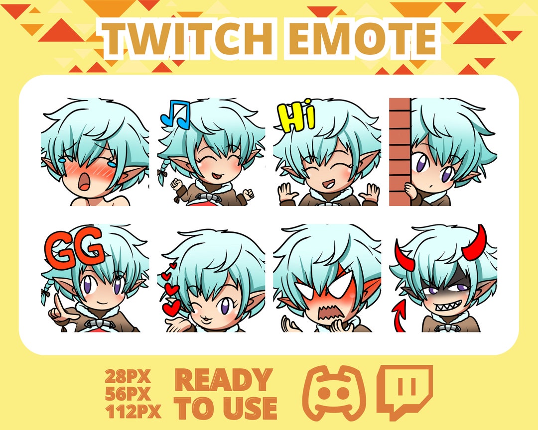 Final Fantasy Emotes, Emote Pack, Manga Emote, FF Emote, Anime Twitch ...