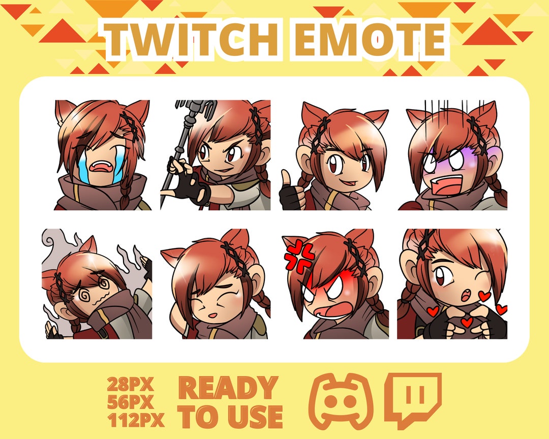 Final Fantasy Emotes, Emote Pack, Manga Emote, FF Emote, Anime Twitch ...