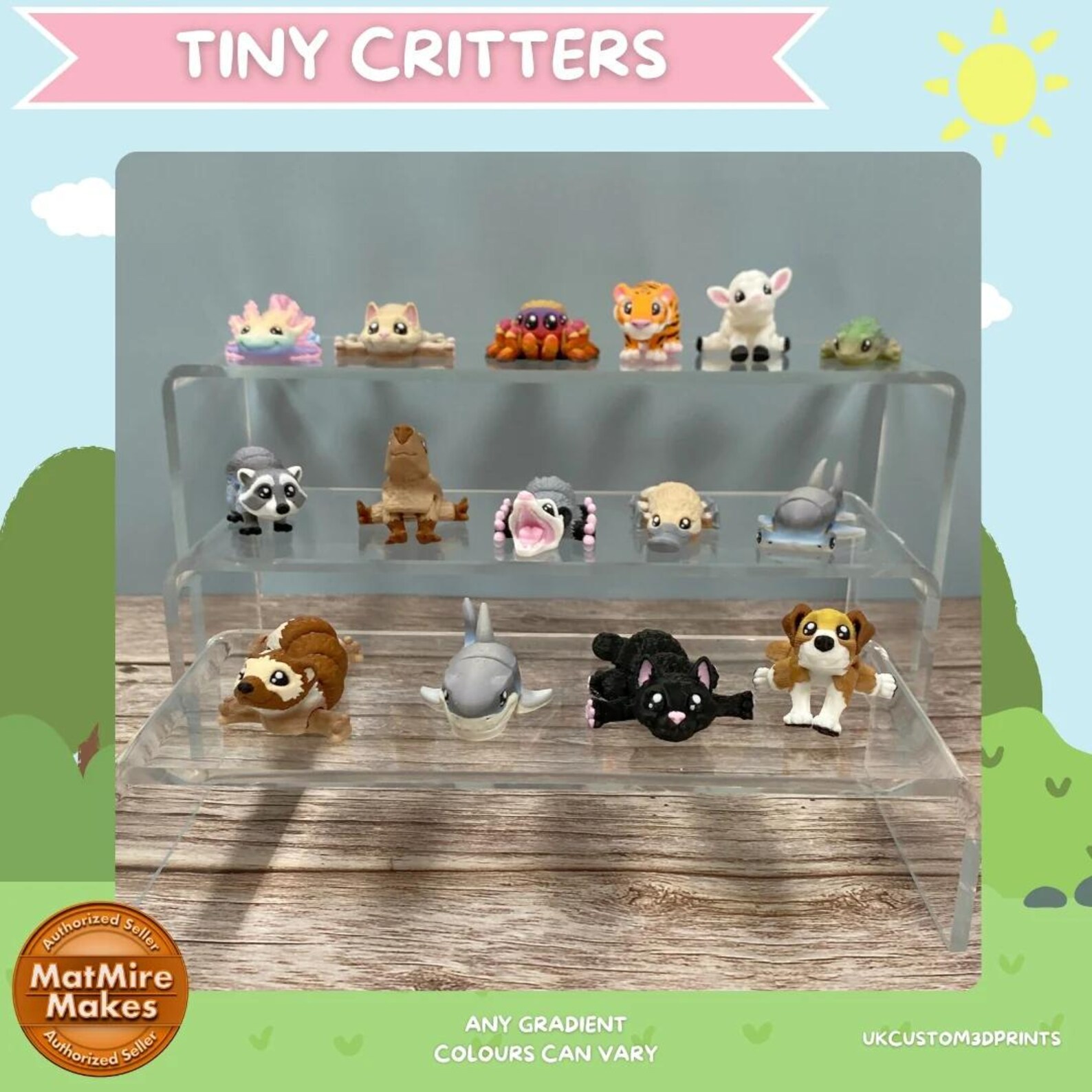 Tiny Critters Animal Fidgets - 3D Printed - Etsy Canada