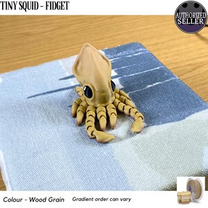 3D Printed Tiny Squid - Articulated - Fidget Gift - Etsy