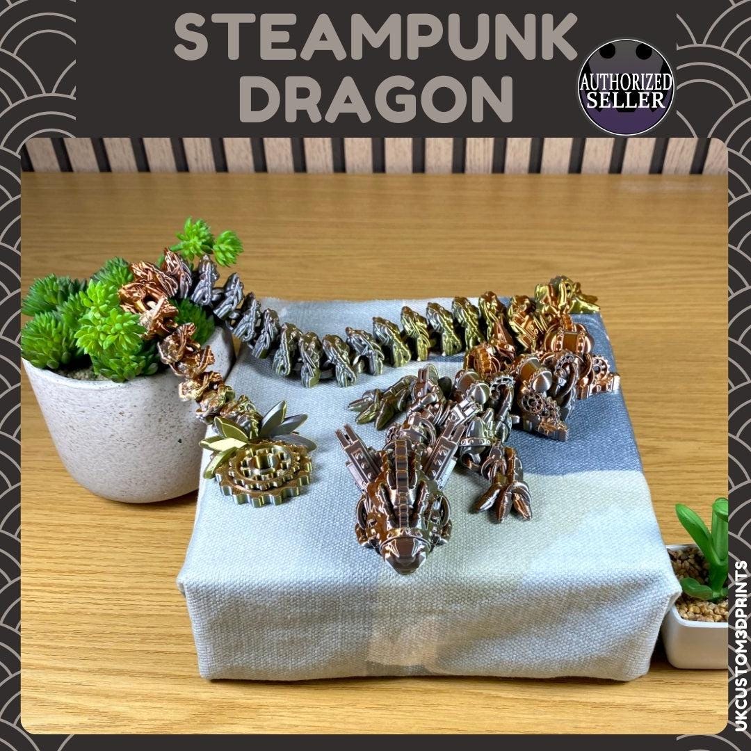 3D Printed Steampunk Dragon - Etsy