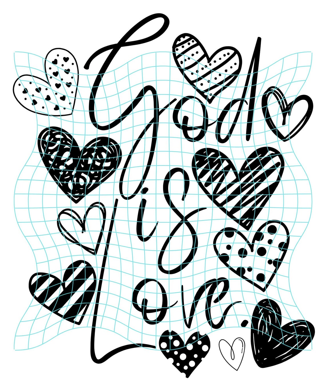 God is Love Digital Art Cutting File - Etsy