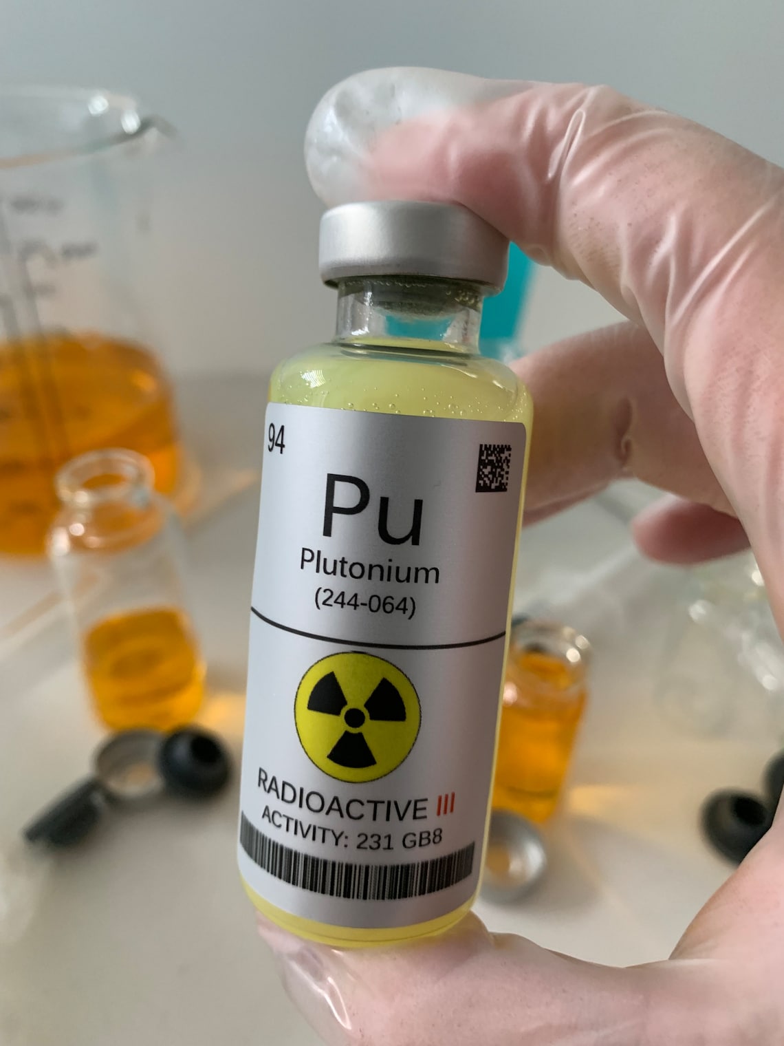 Pu - Plutonium 244 Sample - Glow-in-the-dark - !!PROPS!! - Etsy