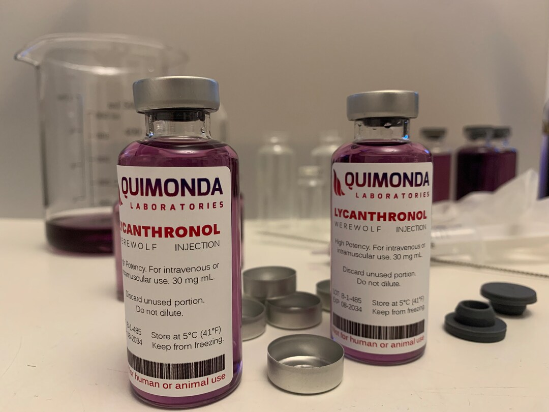 Lycanthronol - Werewolf Injection - !!PROP!! - 2 Pieces - Etsy