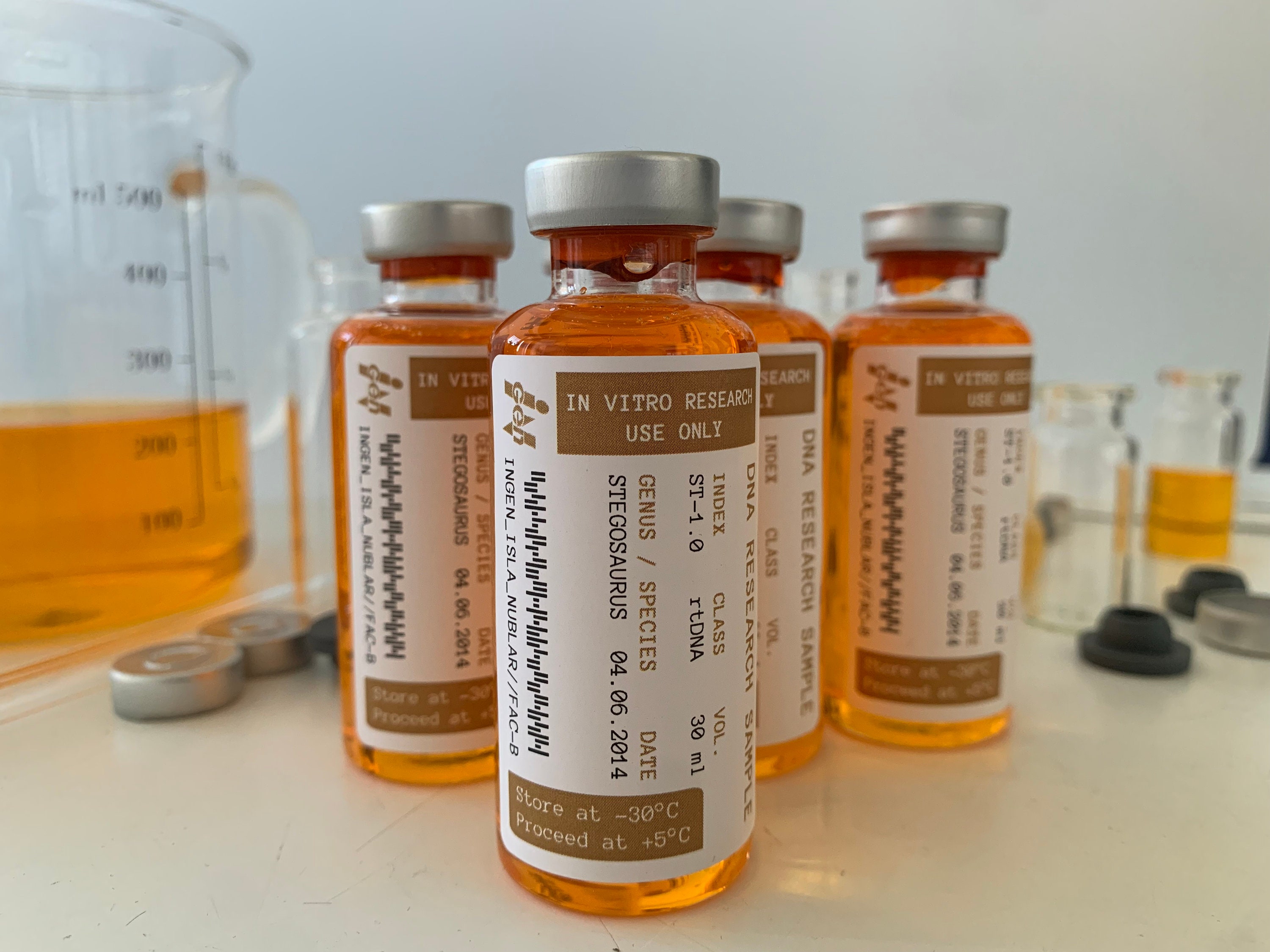 Stegosaurus DNA Vial Jurassic Park / Jurassic World - Etsy