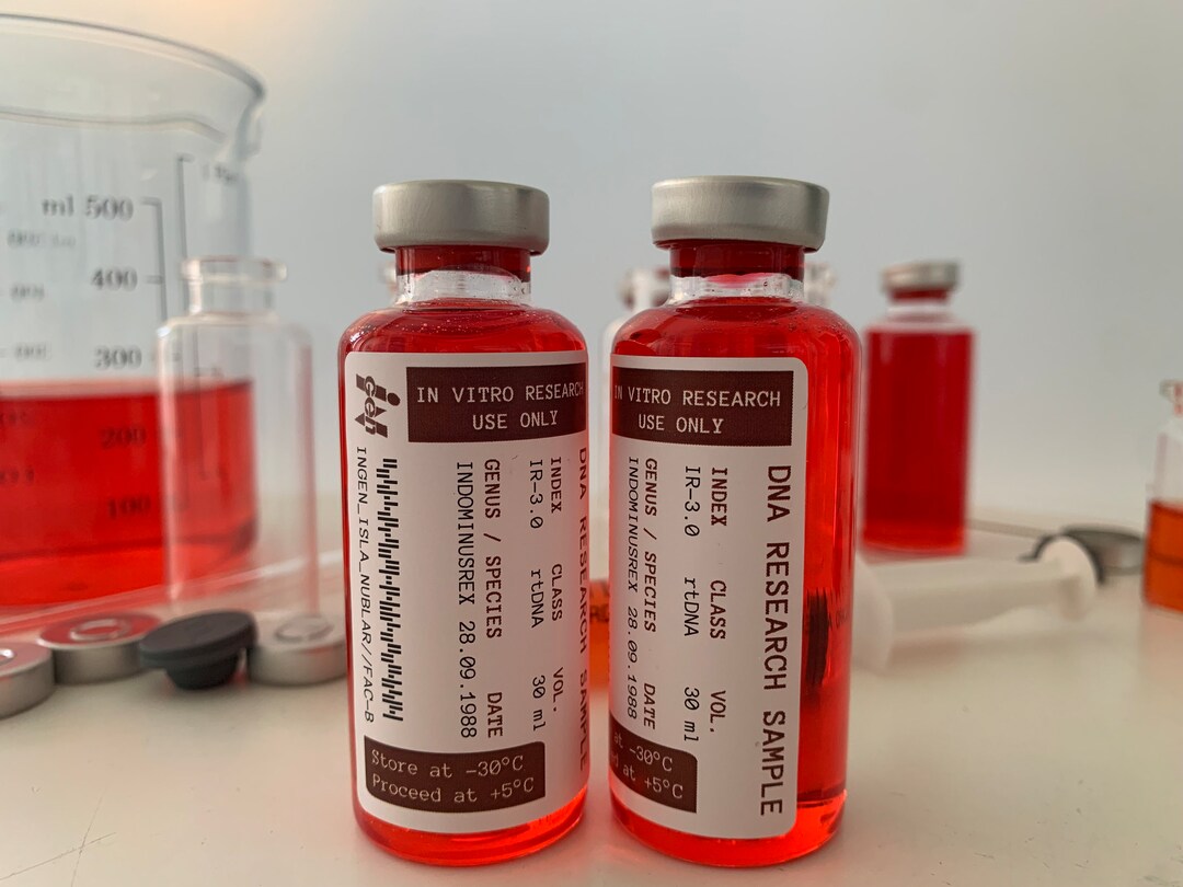 Indominus Rex - DNA Vial - Jurassic Park / Jurassic World - !!PROP ...