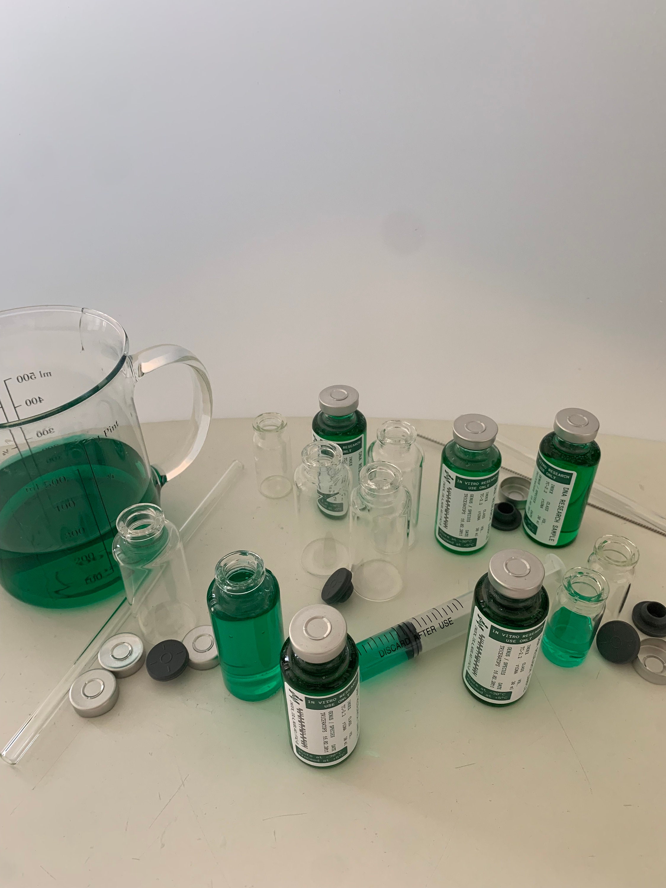 Triceratops DNA Vial Jurassic Park / Jurassic World PROPS 2 Pieces - Etsy