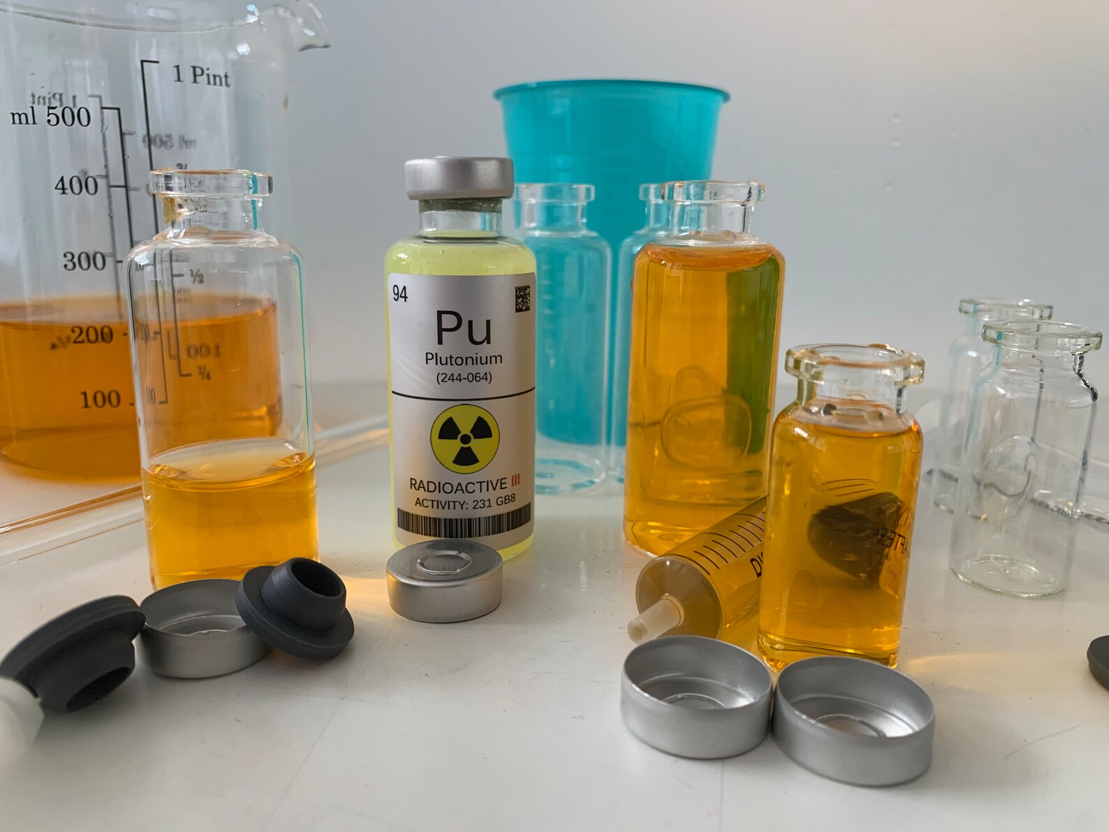 Pu - Plutonium 244 Sample - Glow-in-the-dark - !!PROPS!! - Etsy