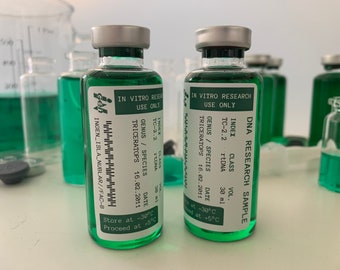 Velociraptor DNA Vial Jurassic Park / Jurassic World PROP 2 Pieces - Etsy