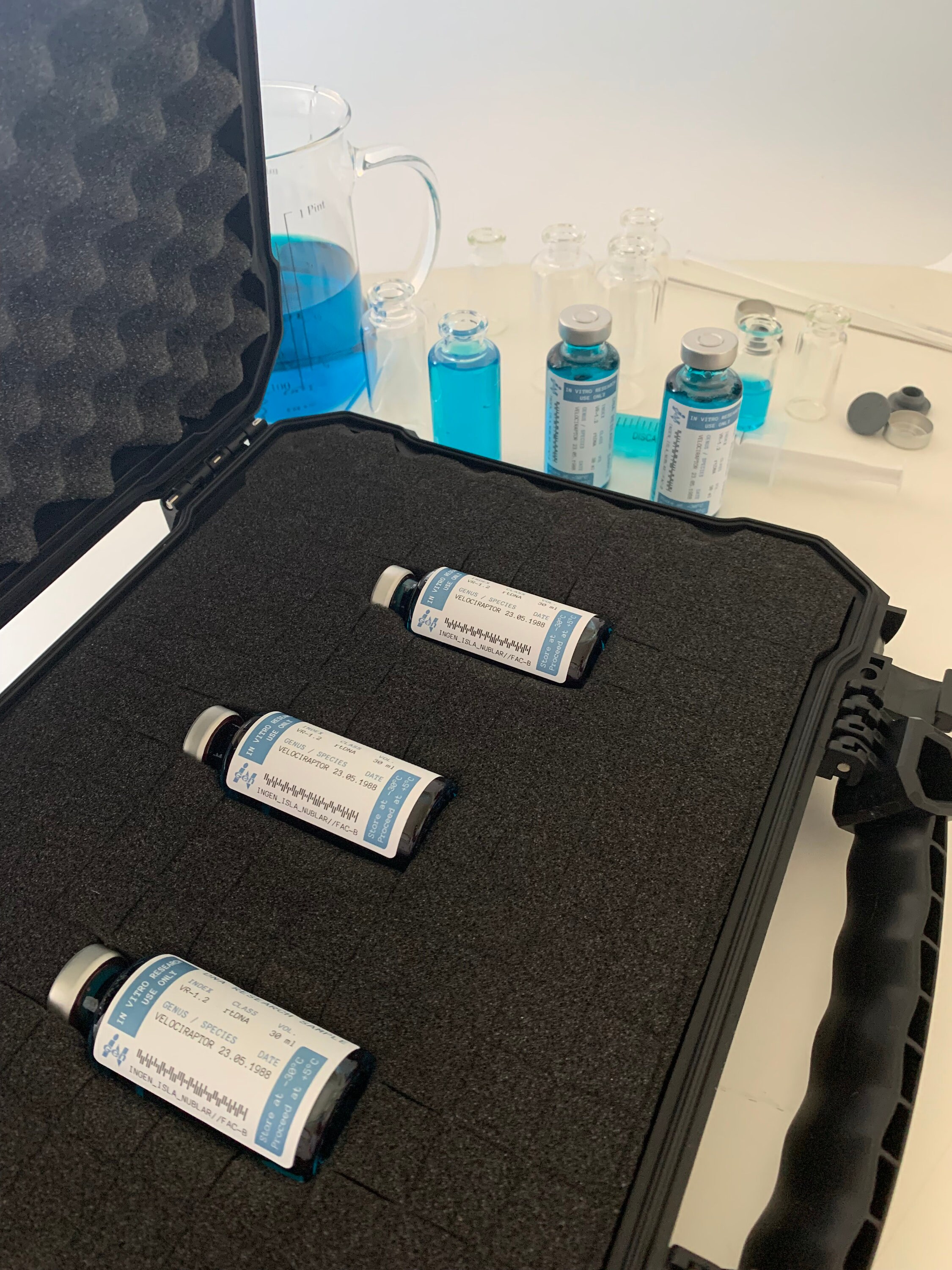 Velociraptor DNA Vial Jurassic Park / Jurassic World PROP 2 Pieces - Etsy