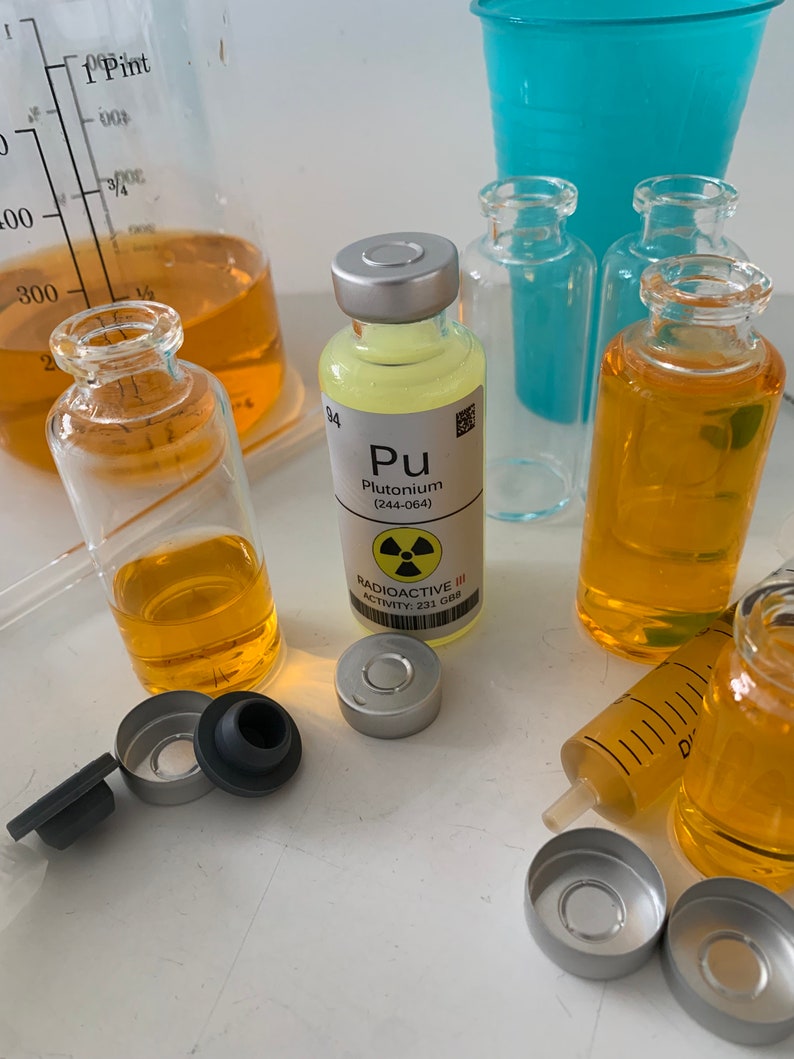 Pu - Plutonium 244 Sample - Glow-in-the-dark - !!PROPS!! - Etsy Australia