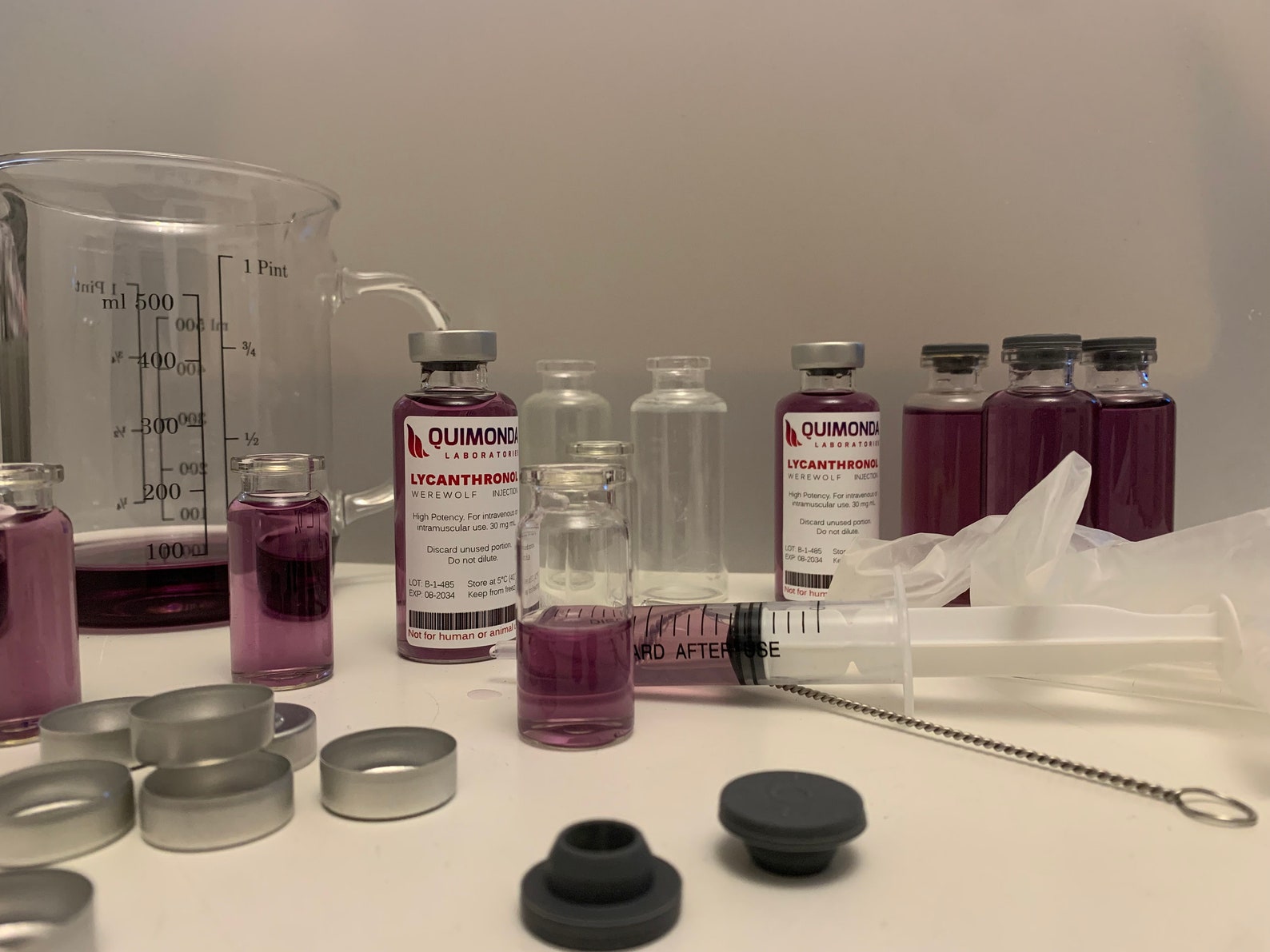 Lycanthronol - Werewolf Injection - !!PROP!! - 2 Pieces - Etsy