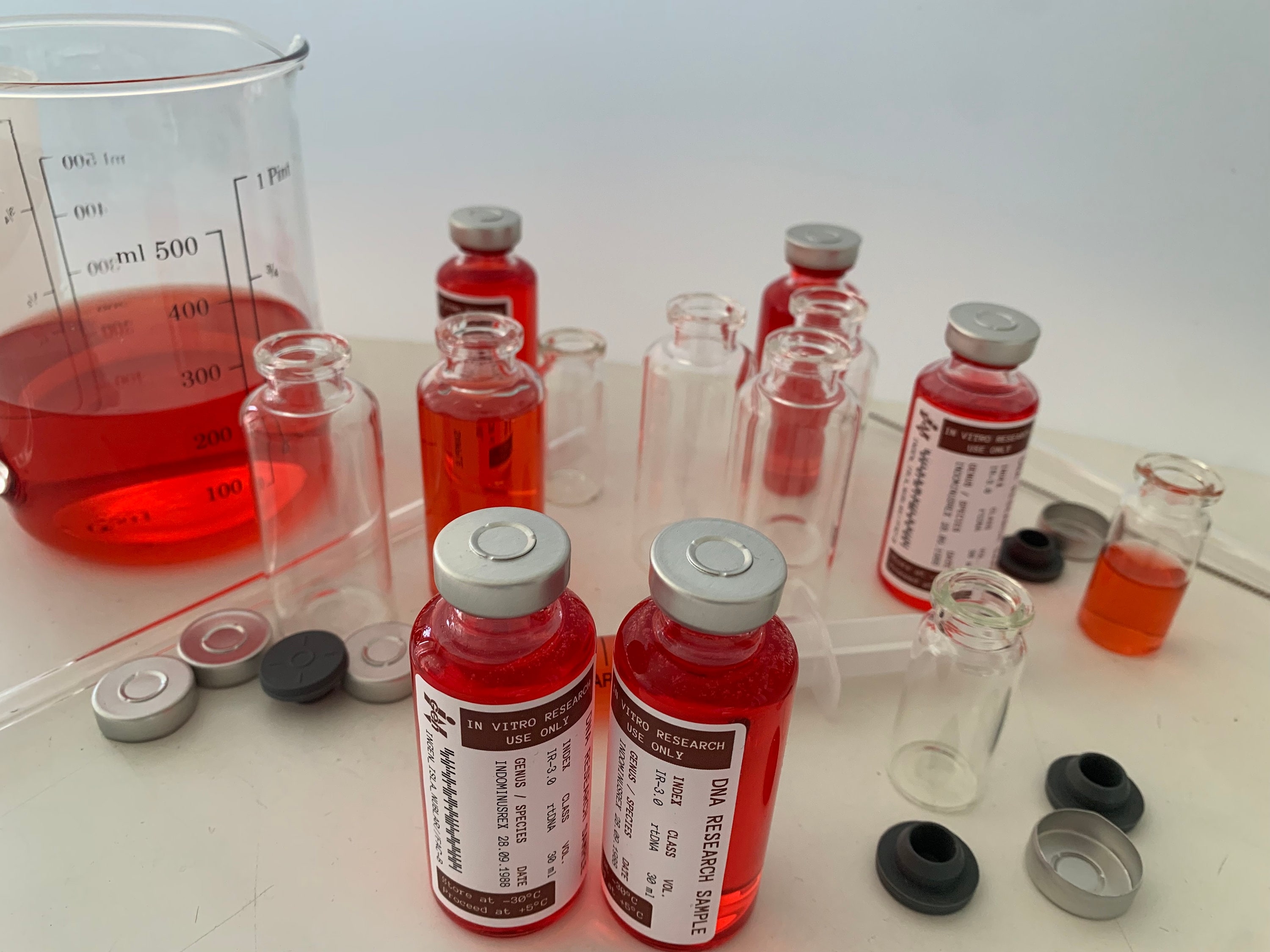 Indominus Rex - DNA Vial - Jurassic Park / Jurassic World - !!PROP ...