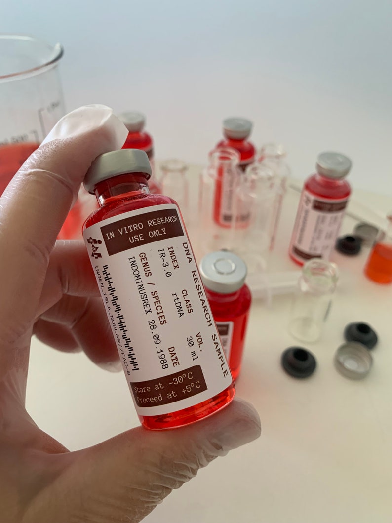 Indominus Rex - DNA Vial - Jurassic Park / Jurassic World - !!PROP ...