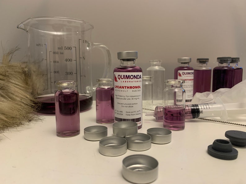 Lycanthronol Werewolf Injection PROP 2 Pieces - Etsy