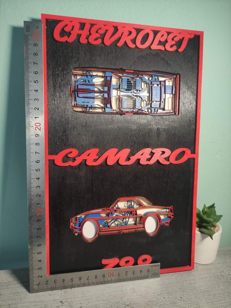 Chevrolet Camaro Svg Multilayer Laser Cut File - Etsy